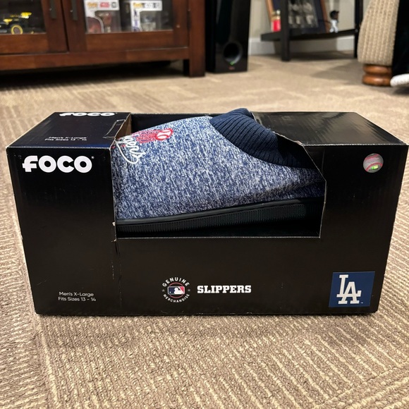 Foco | Shoes | Nwt Foco Los Angeles Dodgers Mlb Slip On Slippers | Poshmark